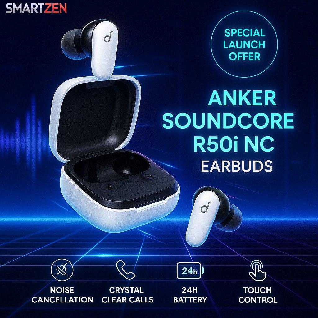 Anker Soundcore R50i NC Earbuds – White - SmartZen